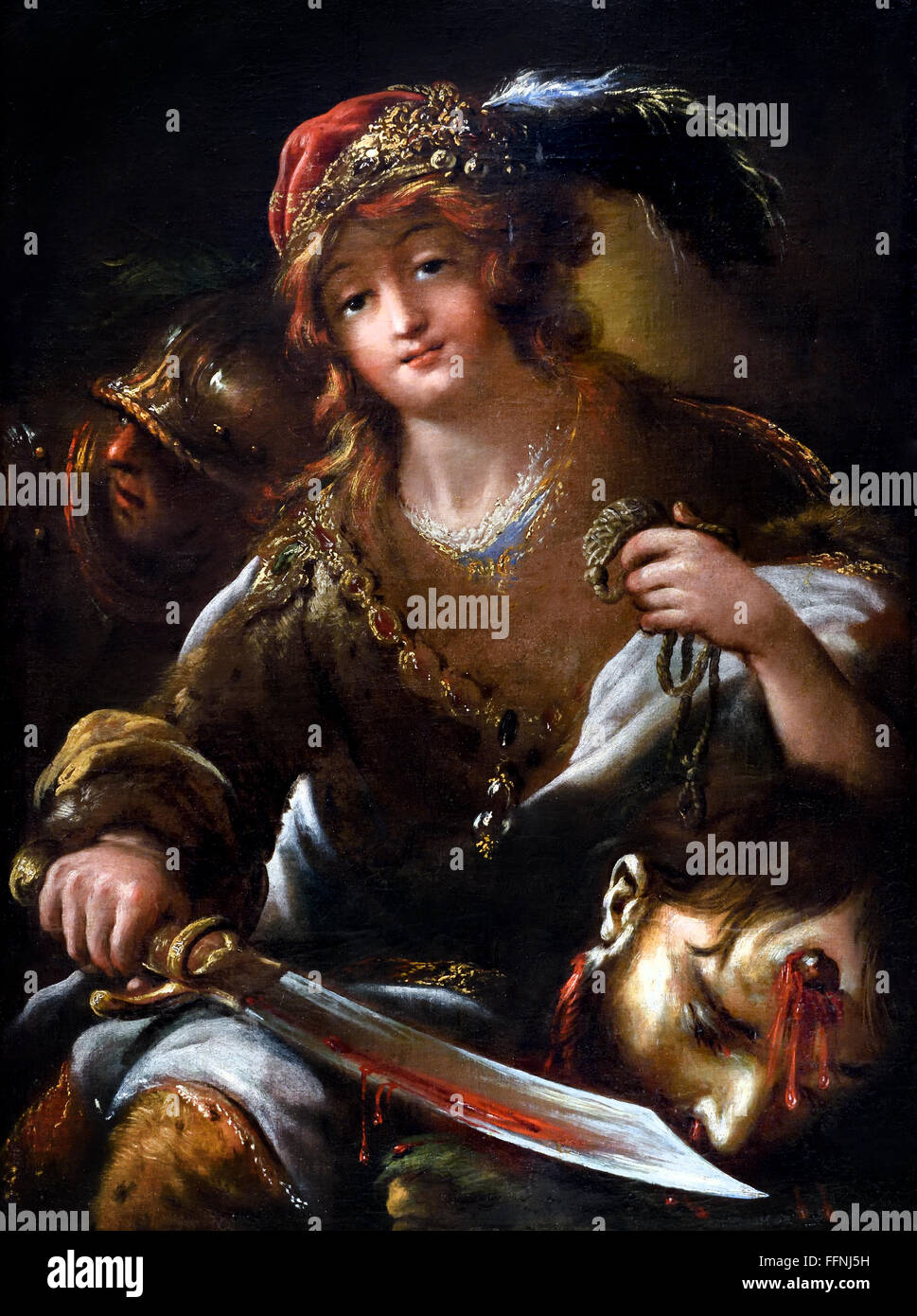 David and Goliath by Claude Vignon 1593 - 1670 France French Stock ...