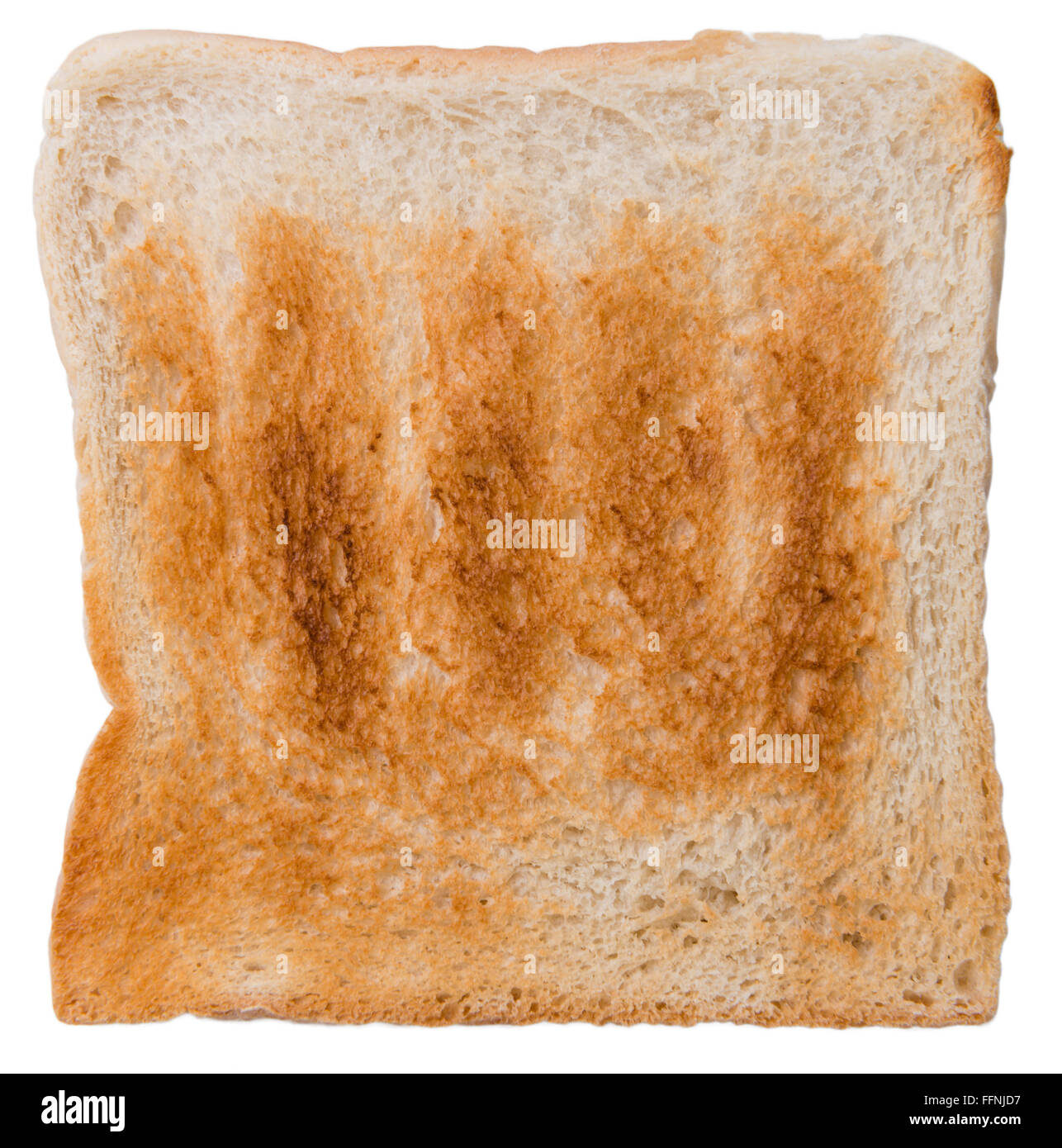 Sliced Toast Bread (isolated on white background) as close-up shot ...