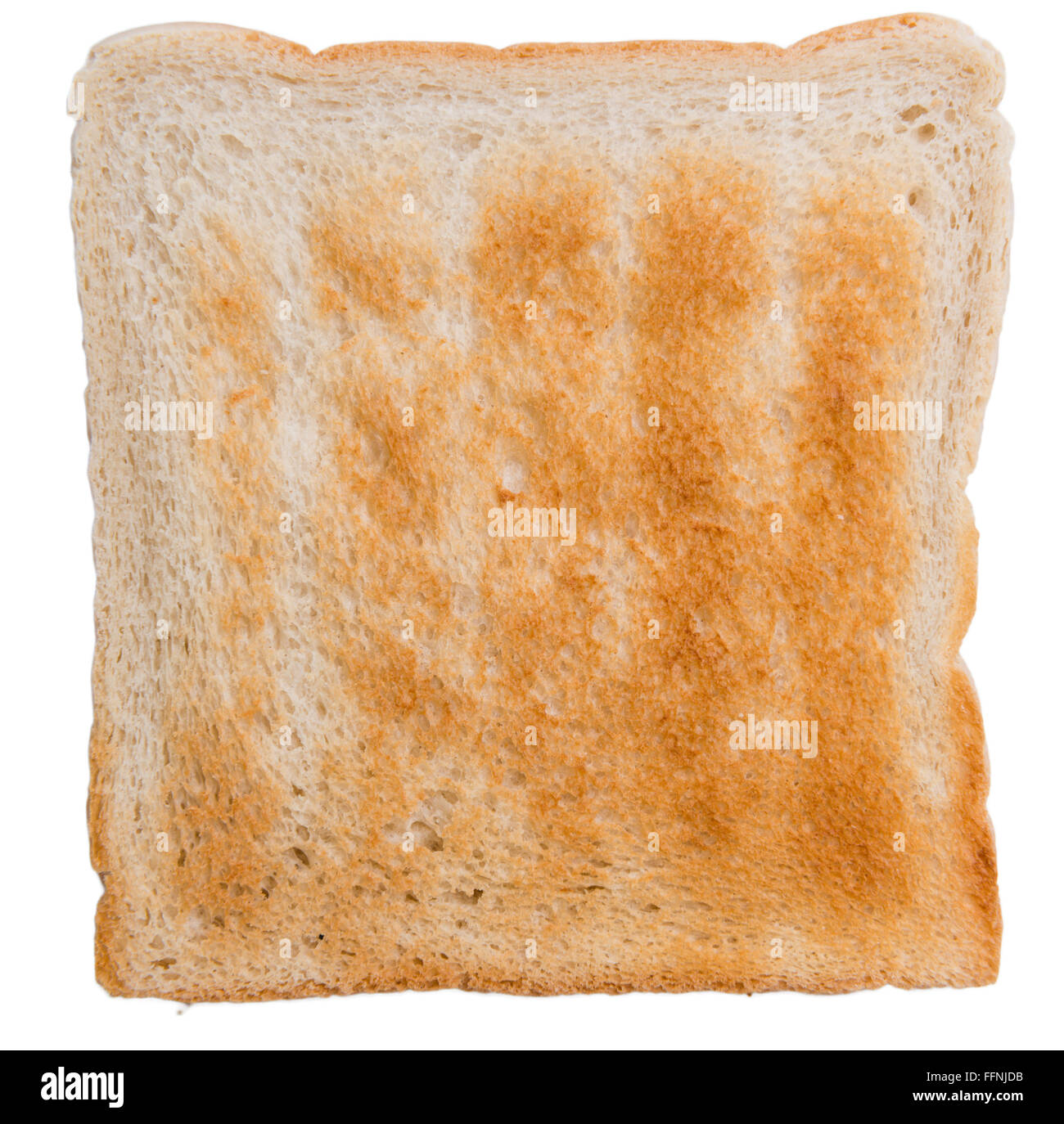 Sliced Toast Bread (isolated on white background) as close-up shot ...