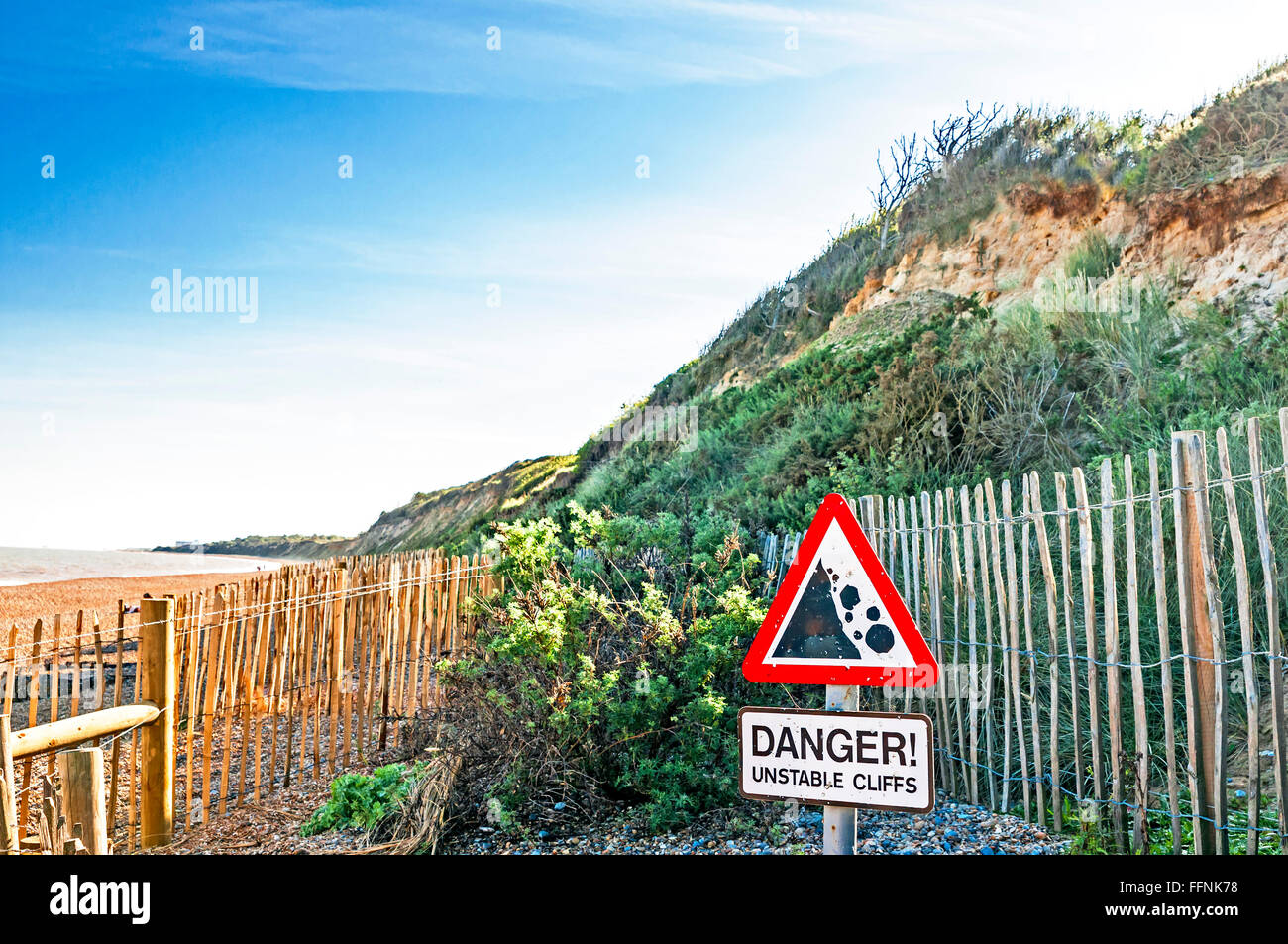 Cliffs near Dunwich, Suffolk Stock Photo - Alamy