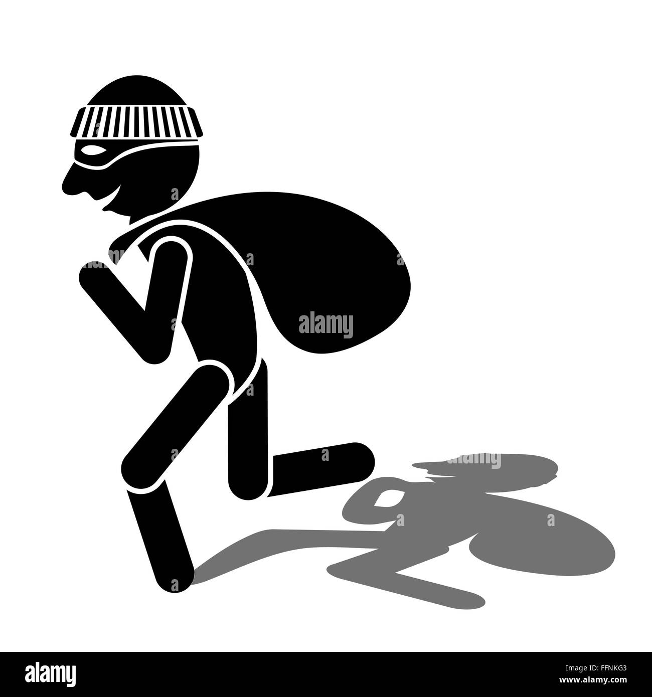 Thief Silhouette and Shadow Stock Photo - Alamy