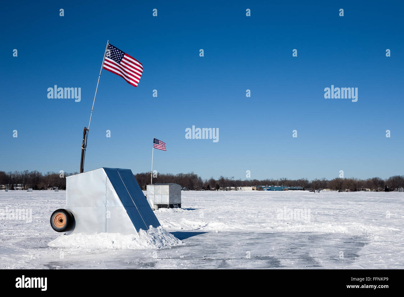 Ice fishing house hi-res stock photography and images - Alamy