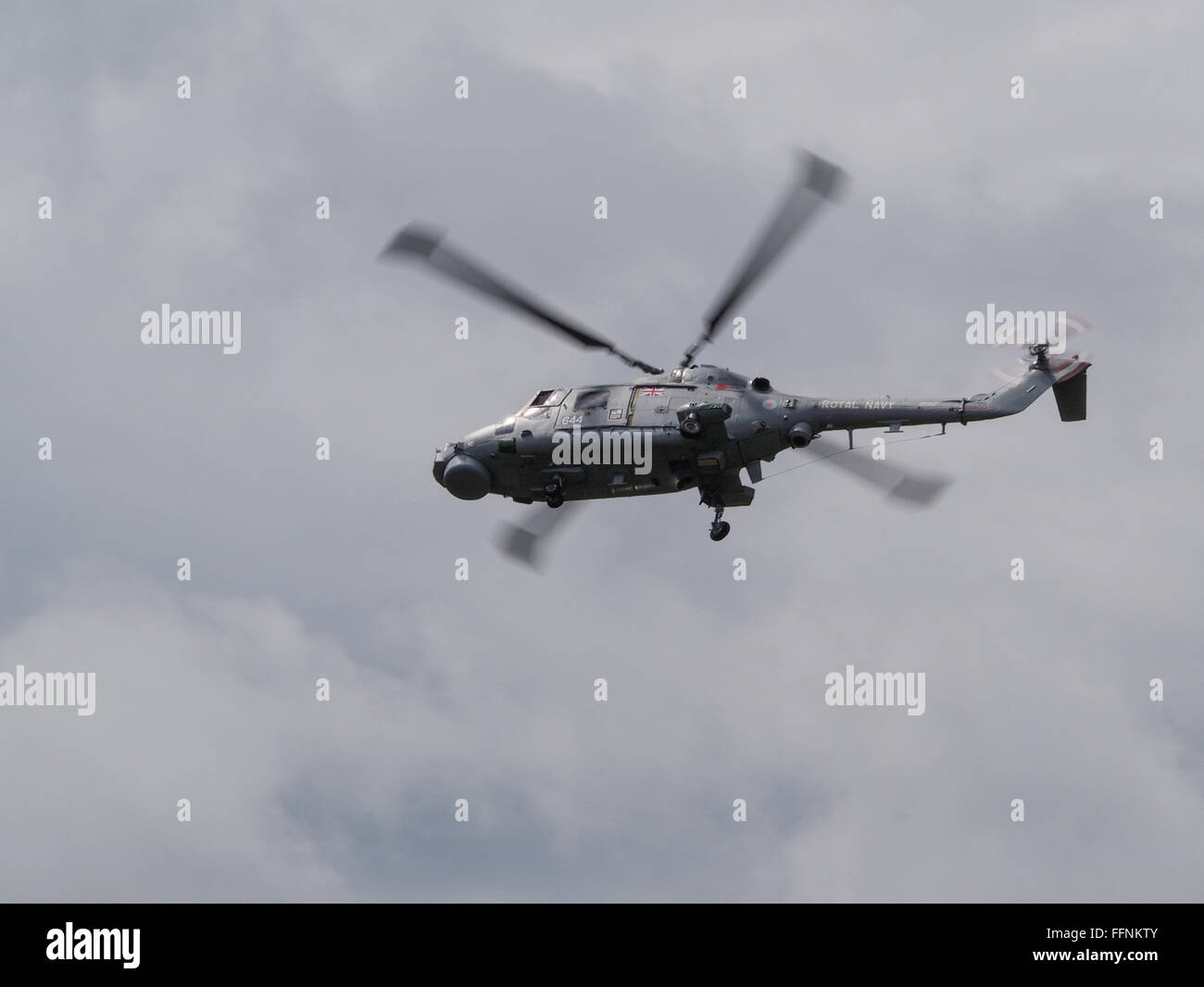 Royal Navy Black Cat Lynx Stock Photo - Alamy