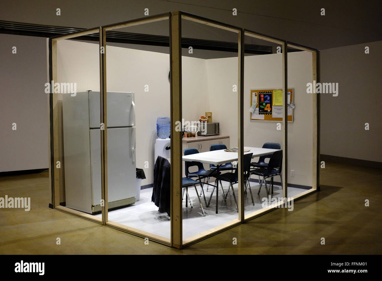 An office exhibit on display in the London Public Library in London ...