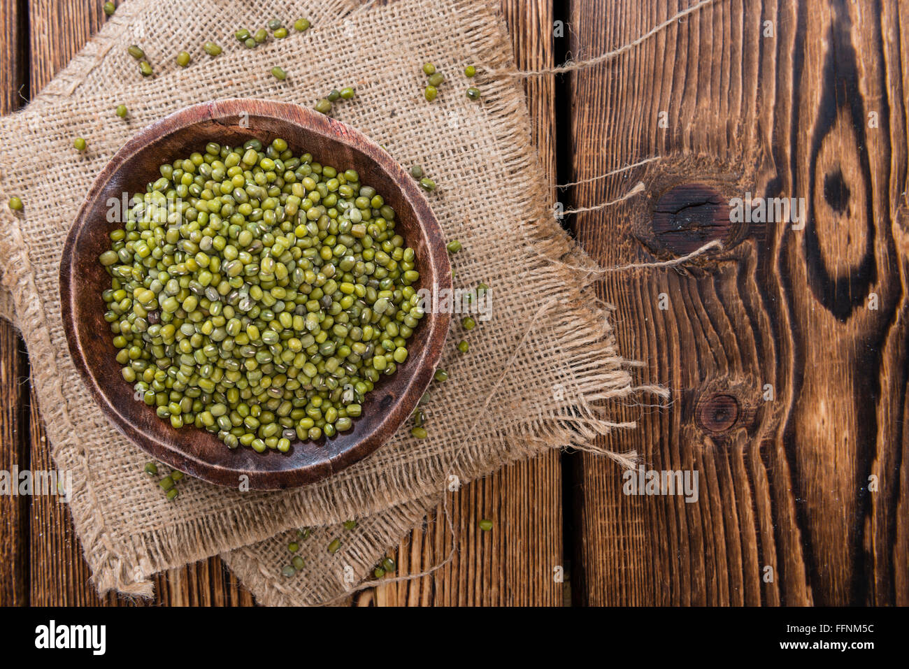 Portion of dried Mung Beans (detailed close-up shot Stock Photo - Alamy
