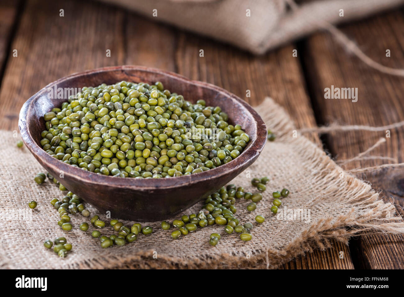 Portion of dried Mung Beans (detailed close-up shot Stock Photo - Alamy