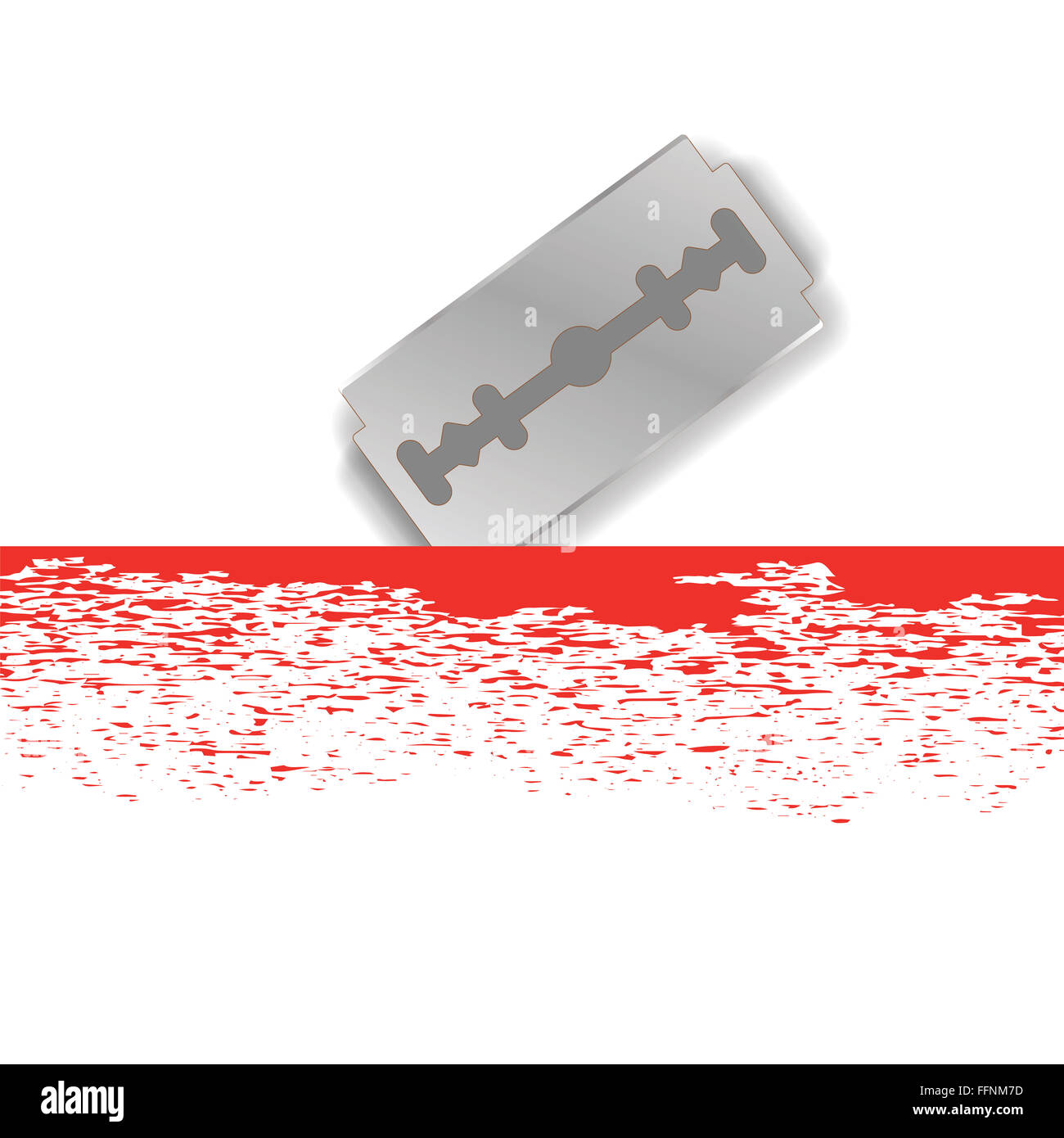 Metal Razor Blade Stock Photo - Alamy