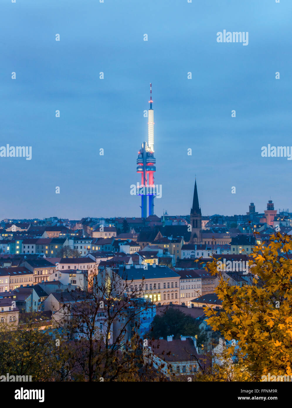 The Zizkov Television Tower in Prague Stock Photo - Alamy