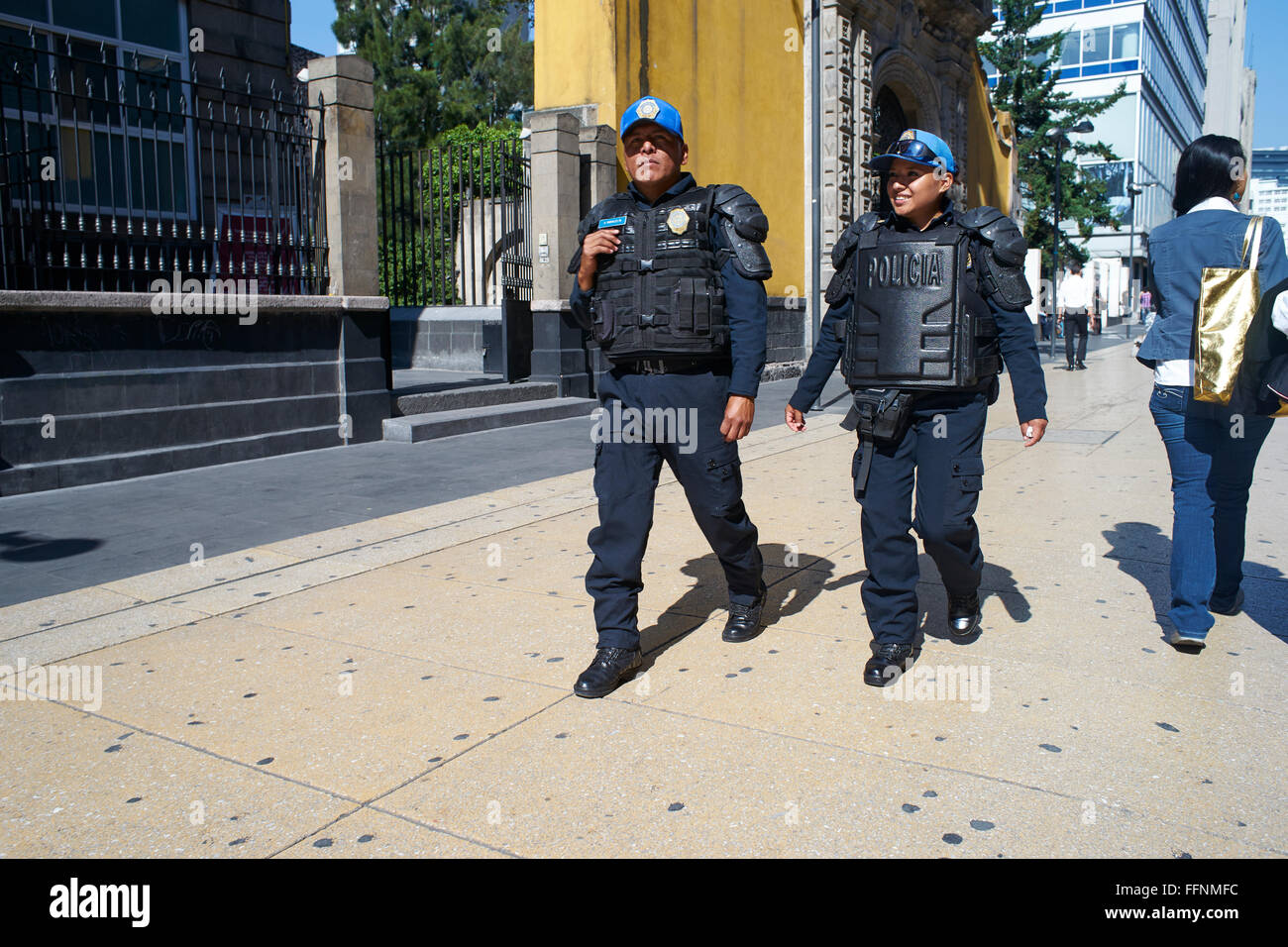 Mexican security guards walk in hi-res stock photography and images - Alamy