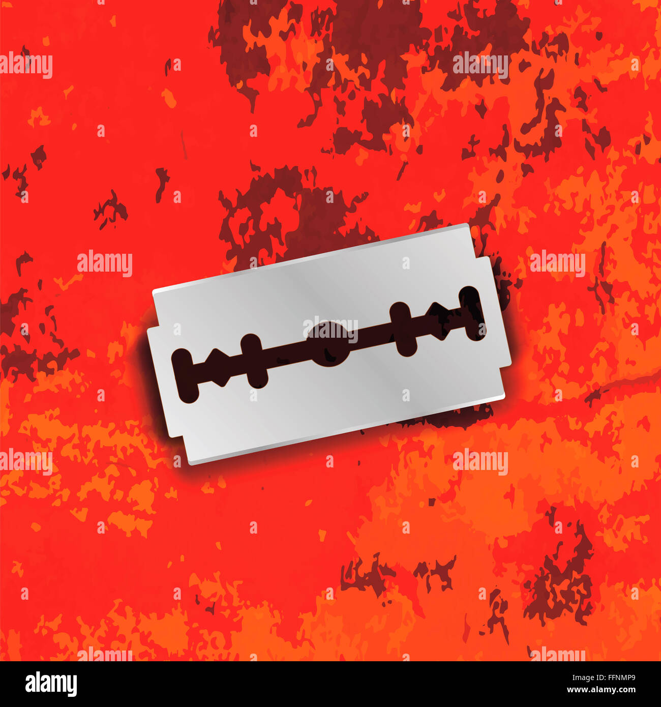 Razor blade and blood hi-res stock photography and images - Alamy