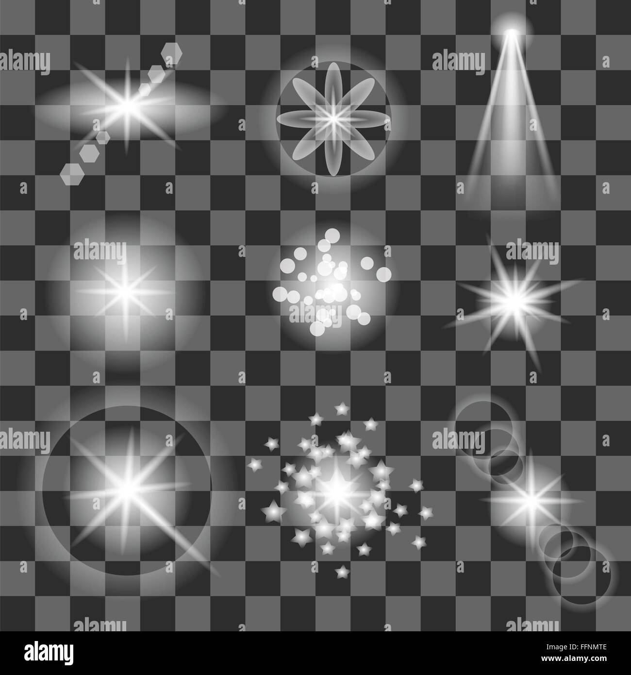 Different White Lights Stock Photo - Alamy