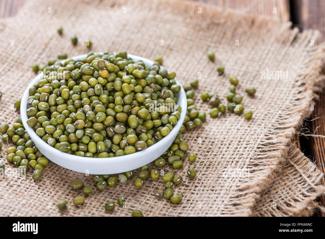 Portion of dried Mung Beans (detailed close-up shot Stock Photo - Alamy