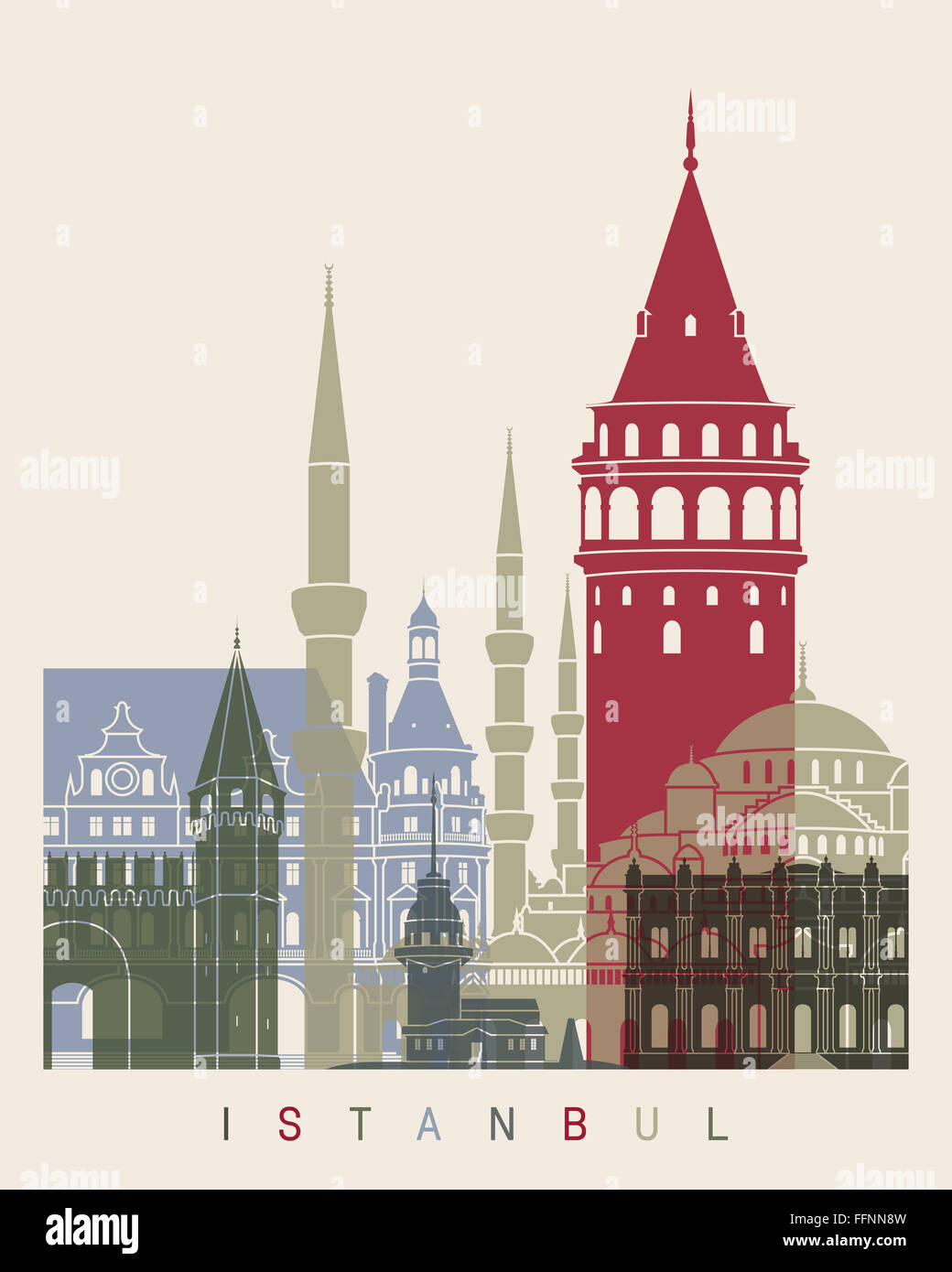 Istanbul Poster High Resolution Stock Photography and Images - Alamy
