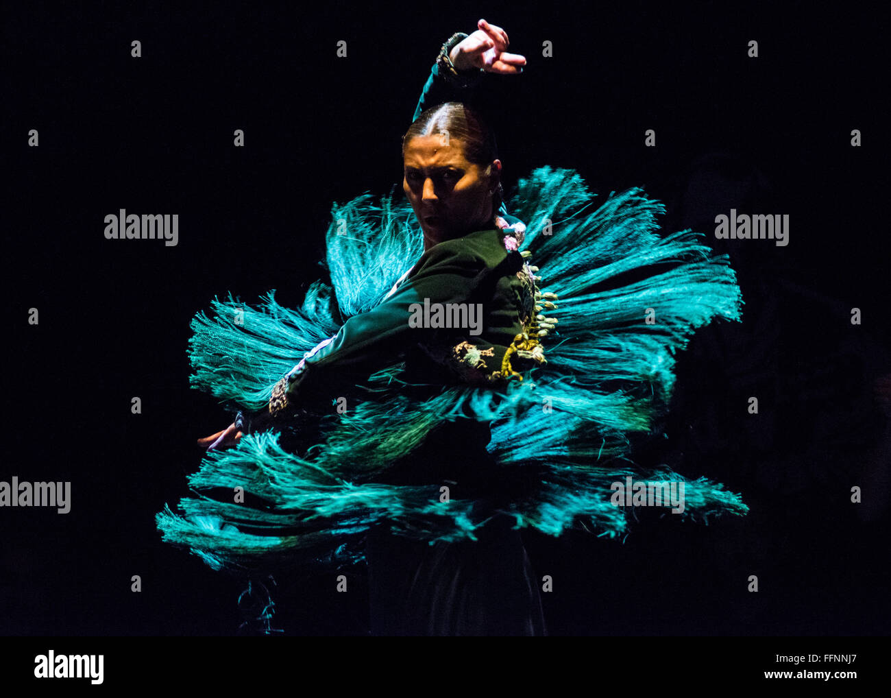 London, UK. 16th February, 2016. Performance of 'Soleá por bulería' by ...