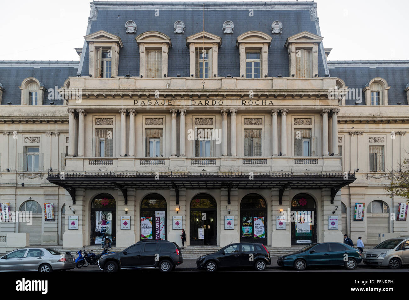 Front view of the Pasaje Dardo Rocha in La Plata, Argentina Stock Photo ...