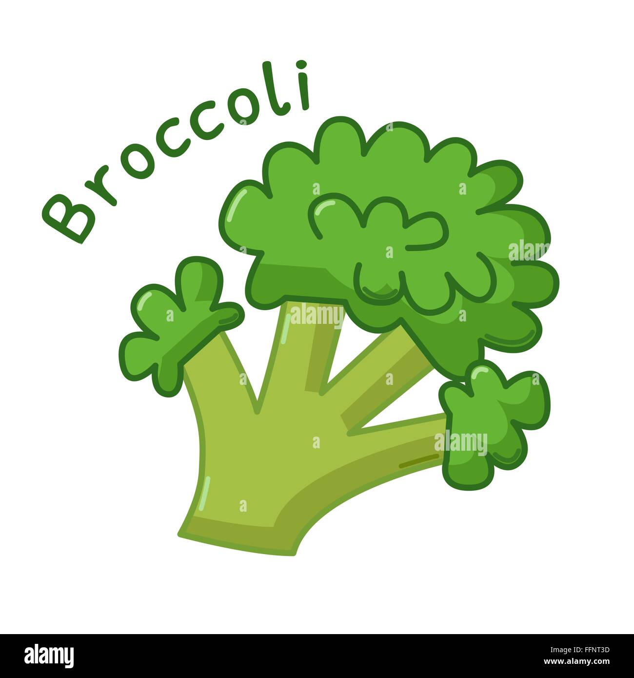 Broccoli vector vectors hi-res stock photography and images - Alamy