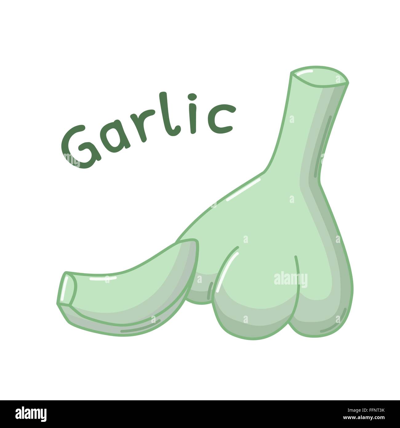 Garlic icon Stock Vector Images - Alamy