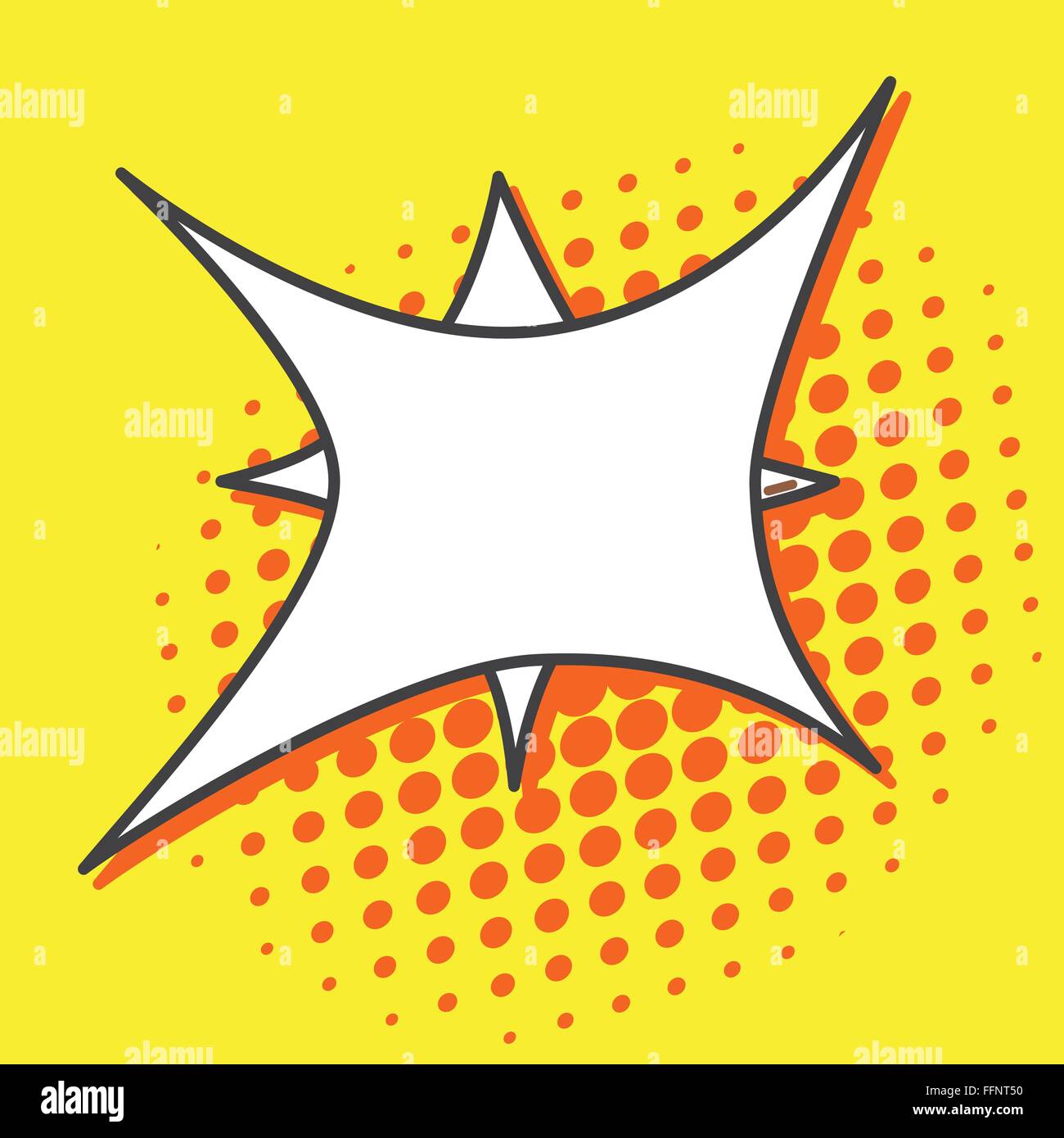 Pop art speech bubbles on yellow background Stock Vector Image & Art ...