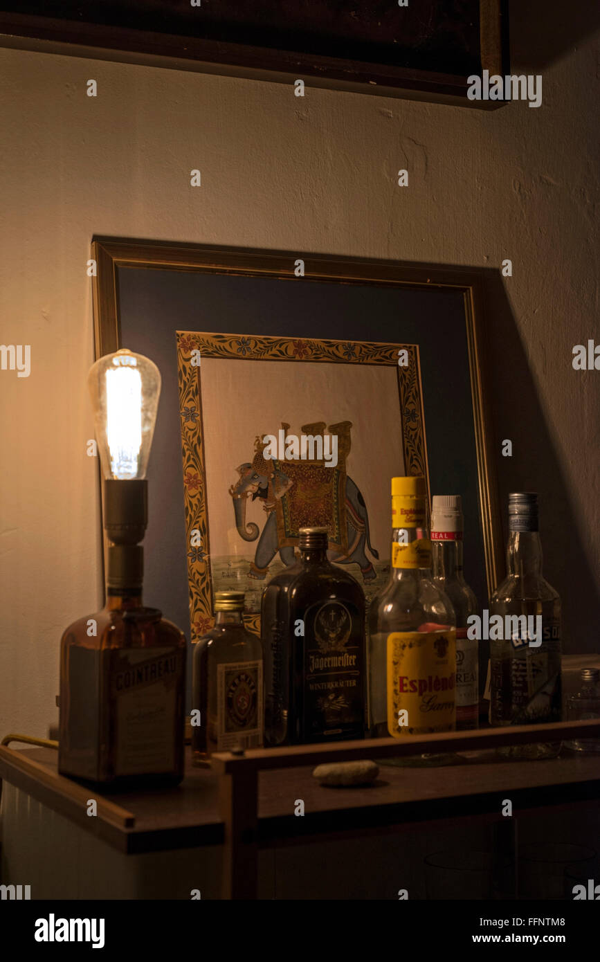Indian-themed classic house bar Stock Photo - Alamy