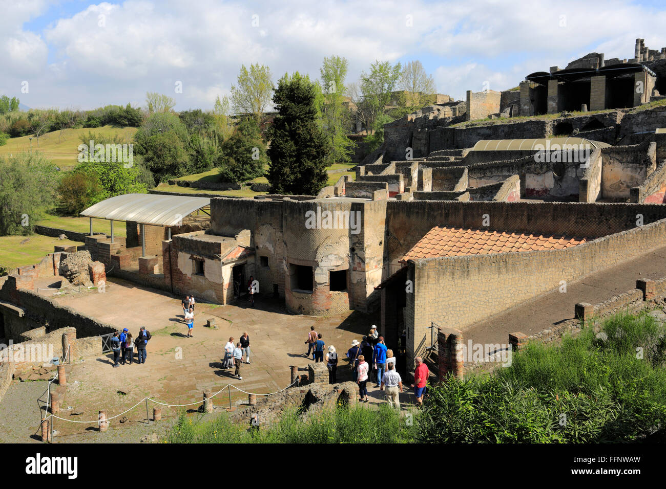 The Porta Marina, Pompeii, the Roman city buried in lava near Naples ...