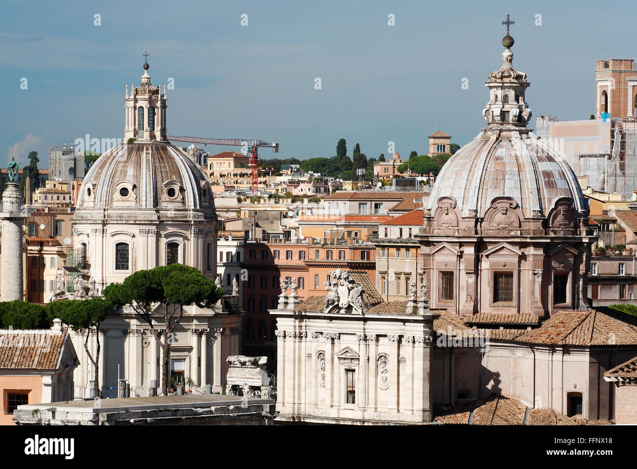 The church of Santi Luca e Martina Via della Curia and the church of ...
