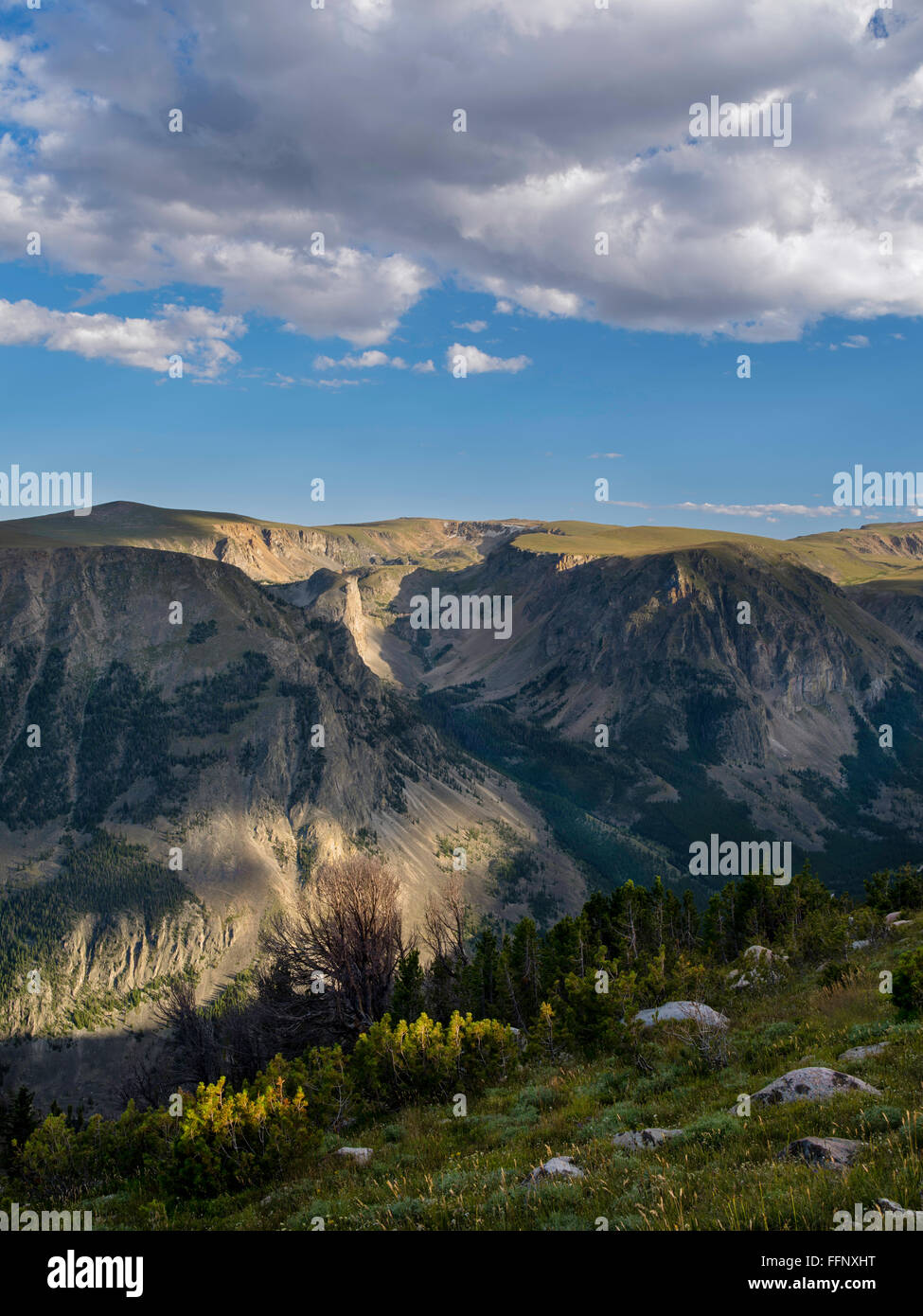 Looking southeast across the Rock Creek Valley from above treeline ...