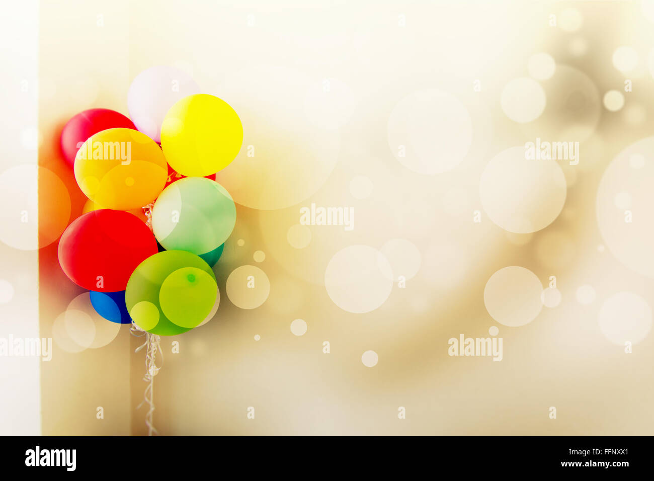 Abstract colorful balloons with circles Stock Photo - Alamy