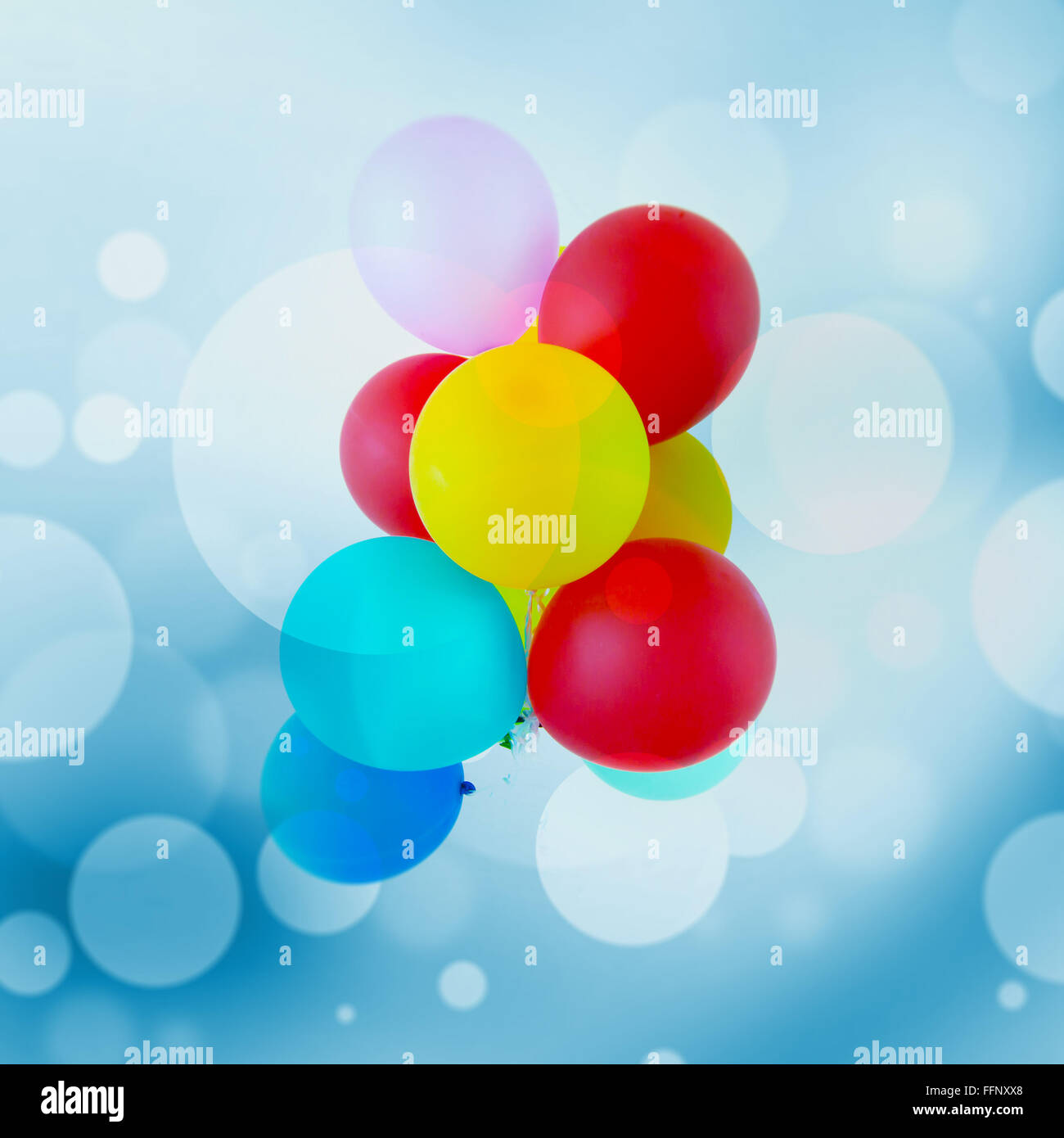 Abstract colorful balloons with circles Stock Photo - Alamy