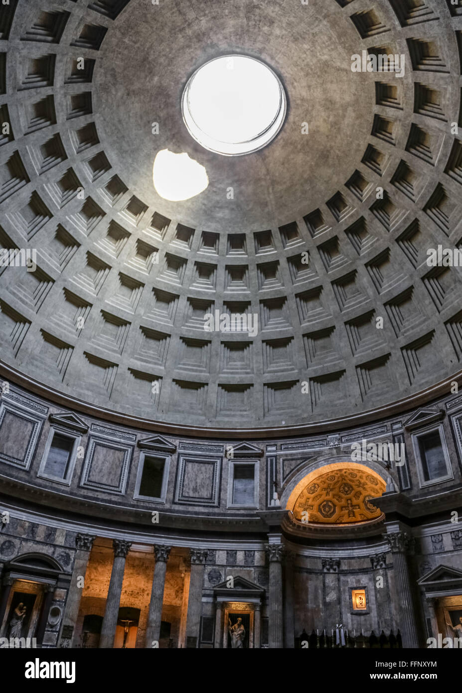 Pantheon in Rome, inside view, Italy Stock Photo - Alamy