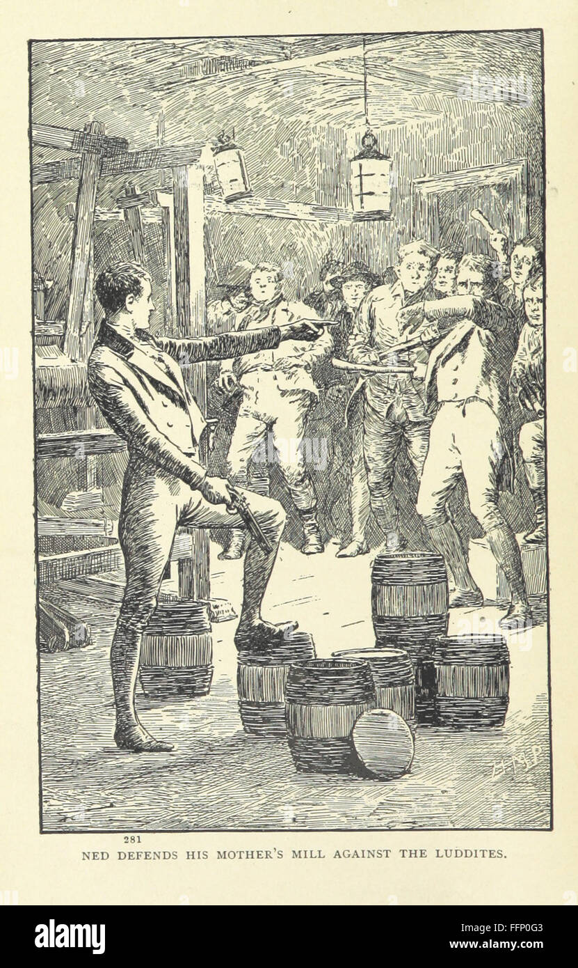 This vintage book tells the story of the Luddite Riots, a series of ...