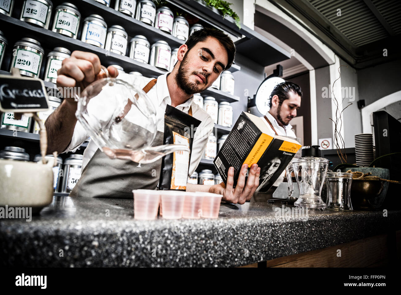Person serving tea hi-res stock photography and images - Alamy