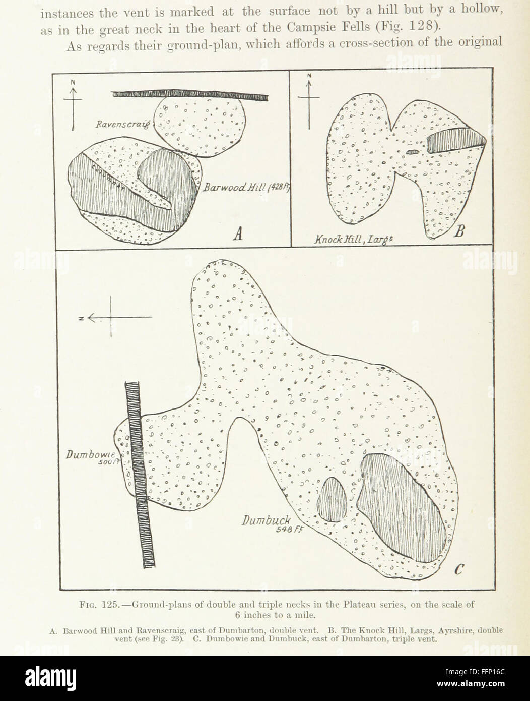 This vintage book explores the geological history of ancient volcanoes ...
