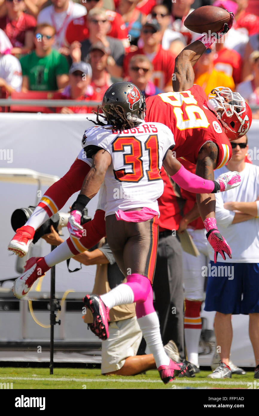 Tampa, FL, USA. 14th Oct, 2012. Kansas City Chiefs wide receiver Jon ...