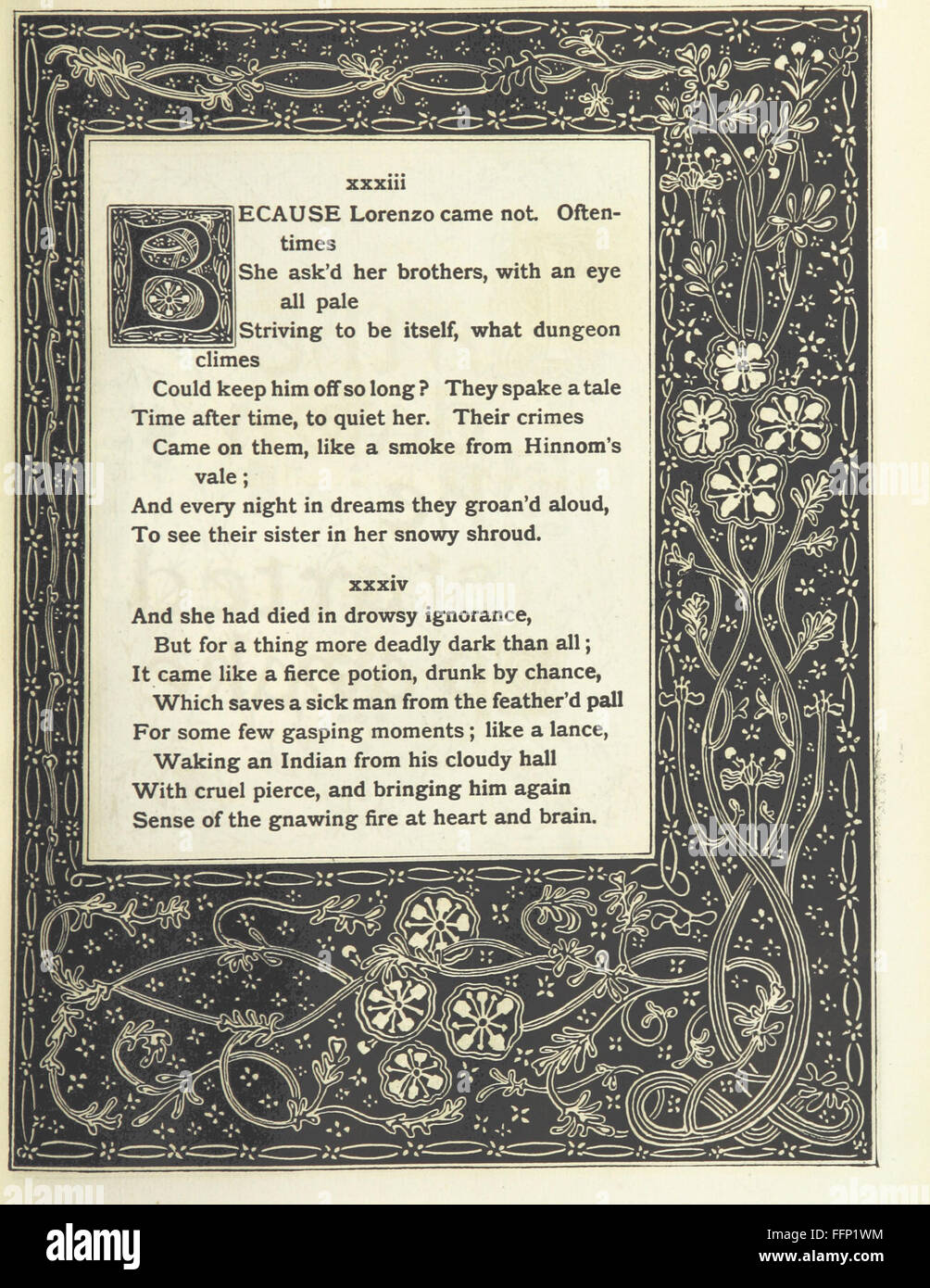 This illustrated edition of the narrative poem 'Isabella, or The Pot of ...