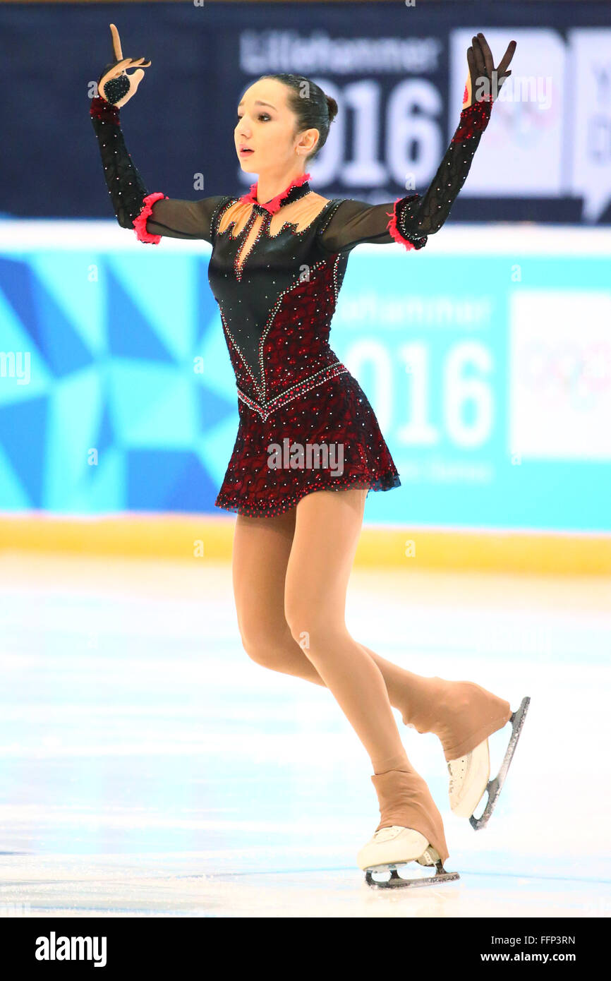 Lillehammer, Norway. 13th Feb, 2016. Polina Tsurskaya (RUS) Figure ...