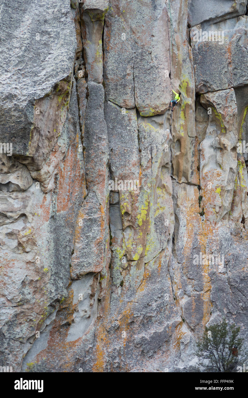 Jenn Krogue Climbs a route called Thin Slice which is rated 5.10a at ...