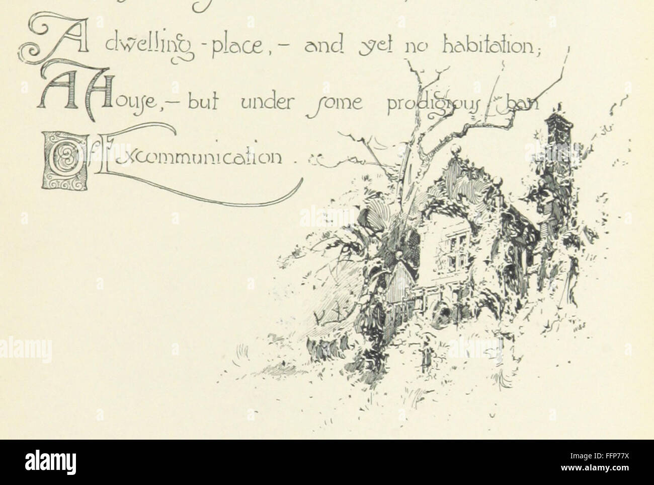 This vintage book, 'The Haunted House', features illustrations by H ...