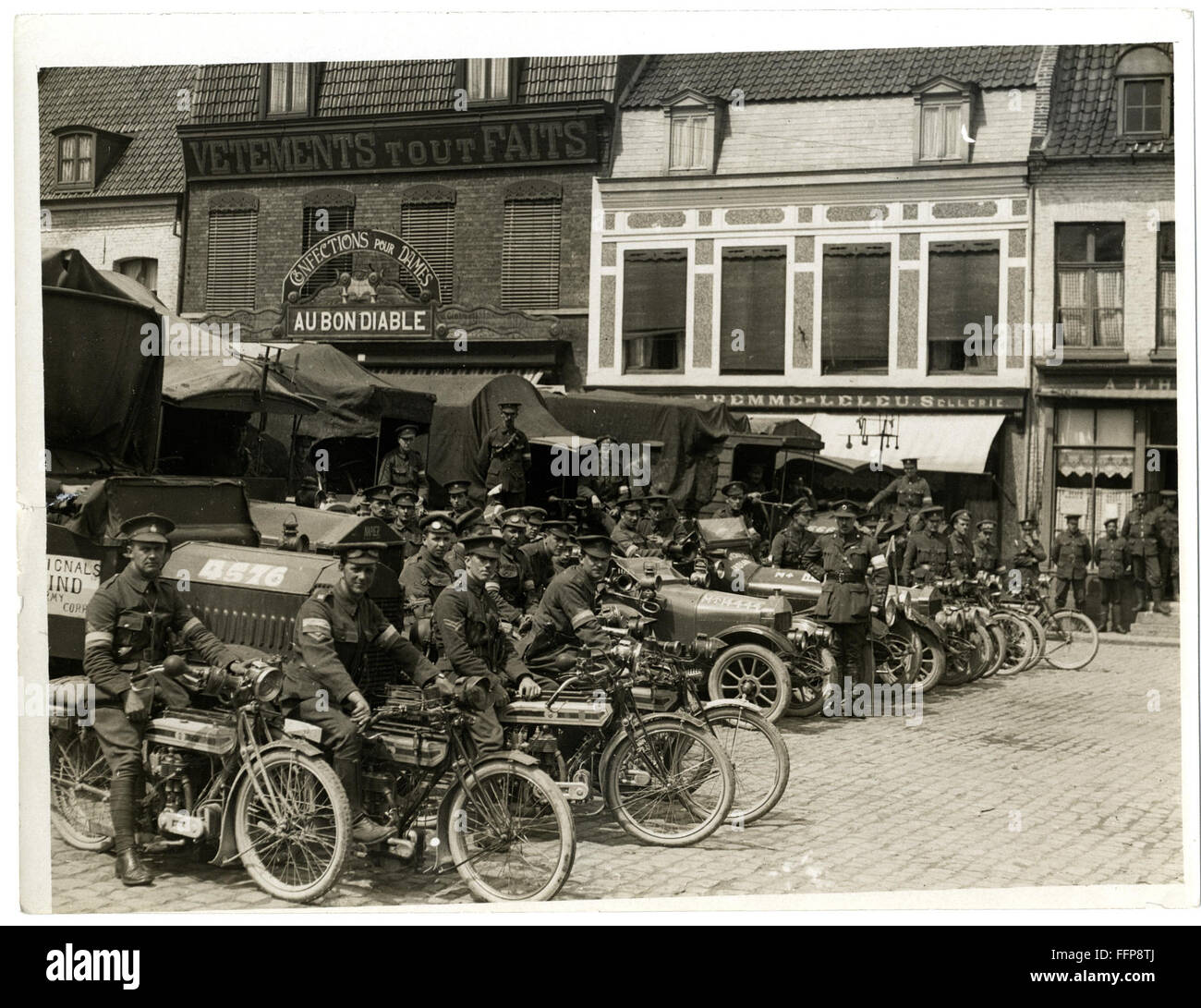 als lorries, cars & motor cycles [Merville, France]. Photographer; H. D ...