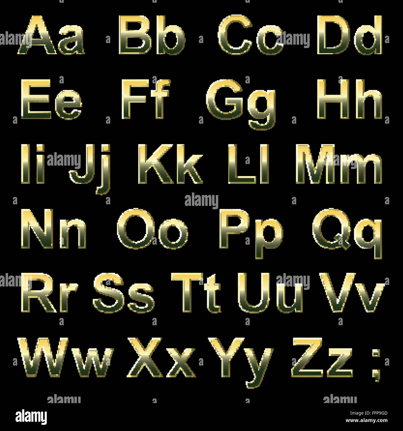 Gold silver bronze letters Stock Vector Images - Alamy