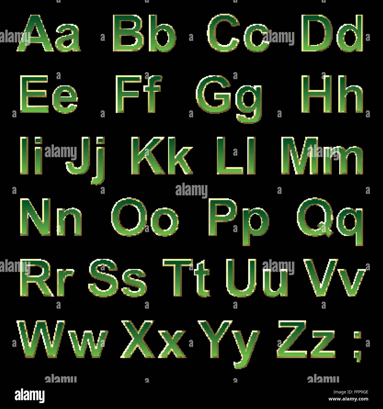 Letter gold 3d 3d fonts 3d letter hi-res stock photography and images ...