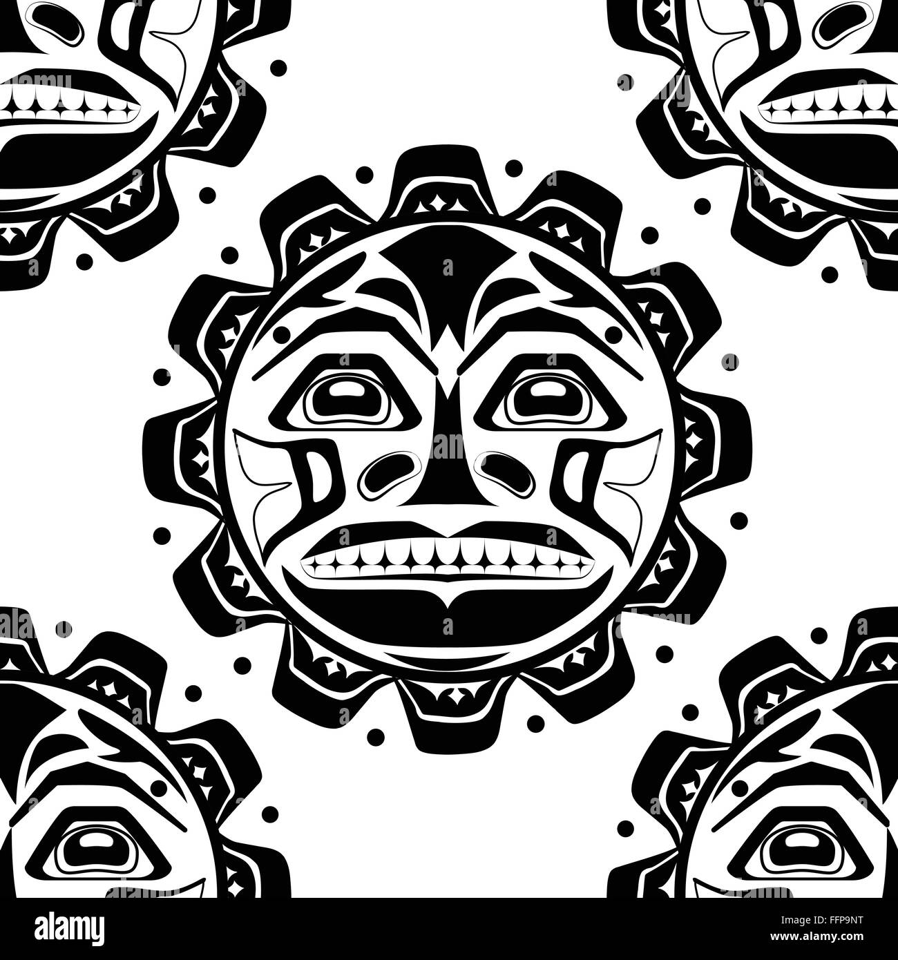 Inuit aboriginal art Black and White Stock Photos & Images - Alamy
