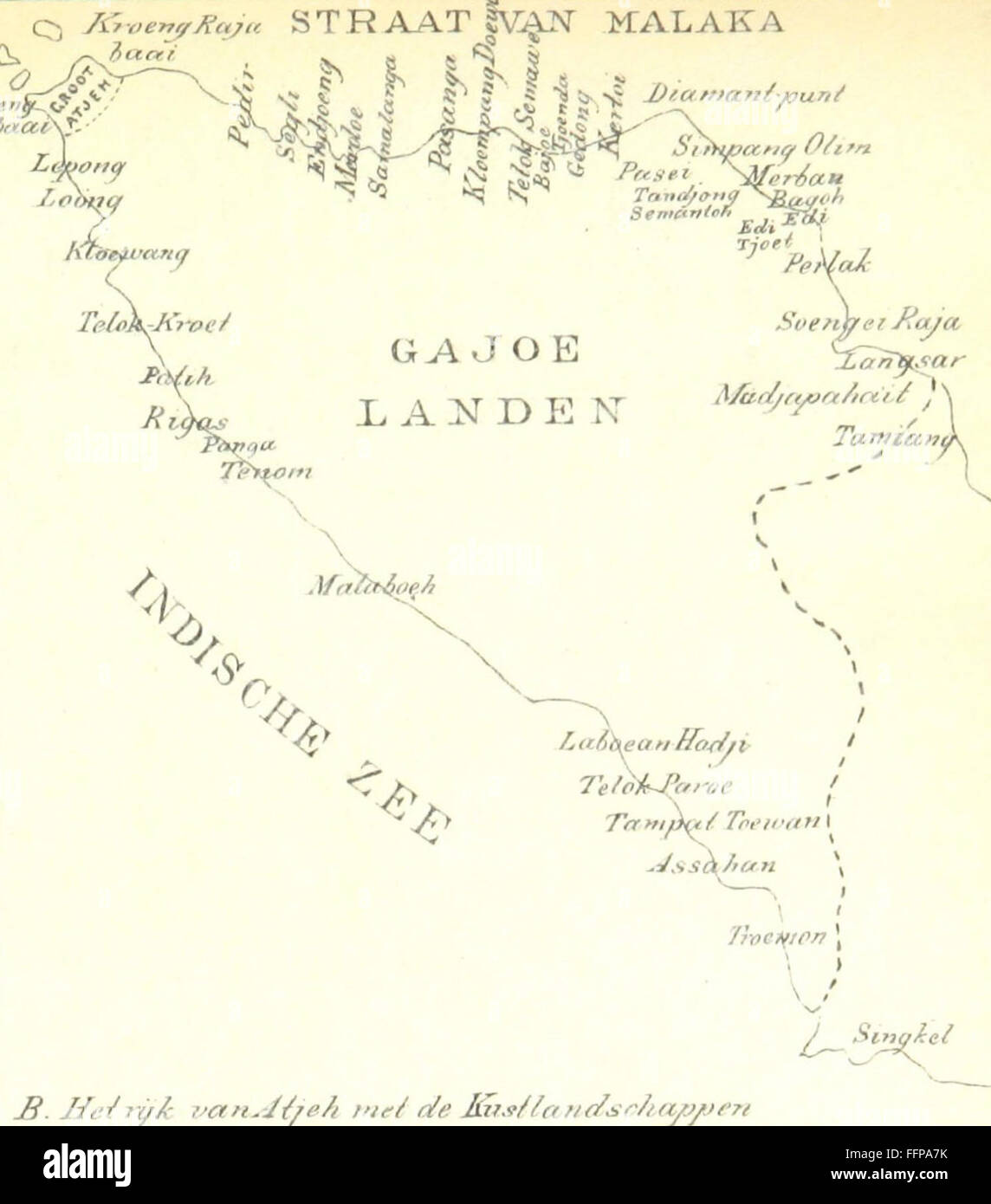 A page from 'Geschiedenis van den Atjeh-oorlog,' a Dutch-language work ...