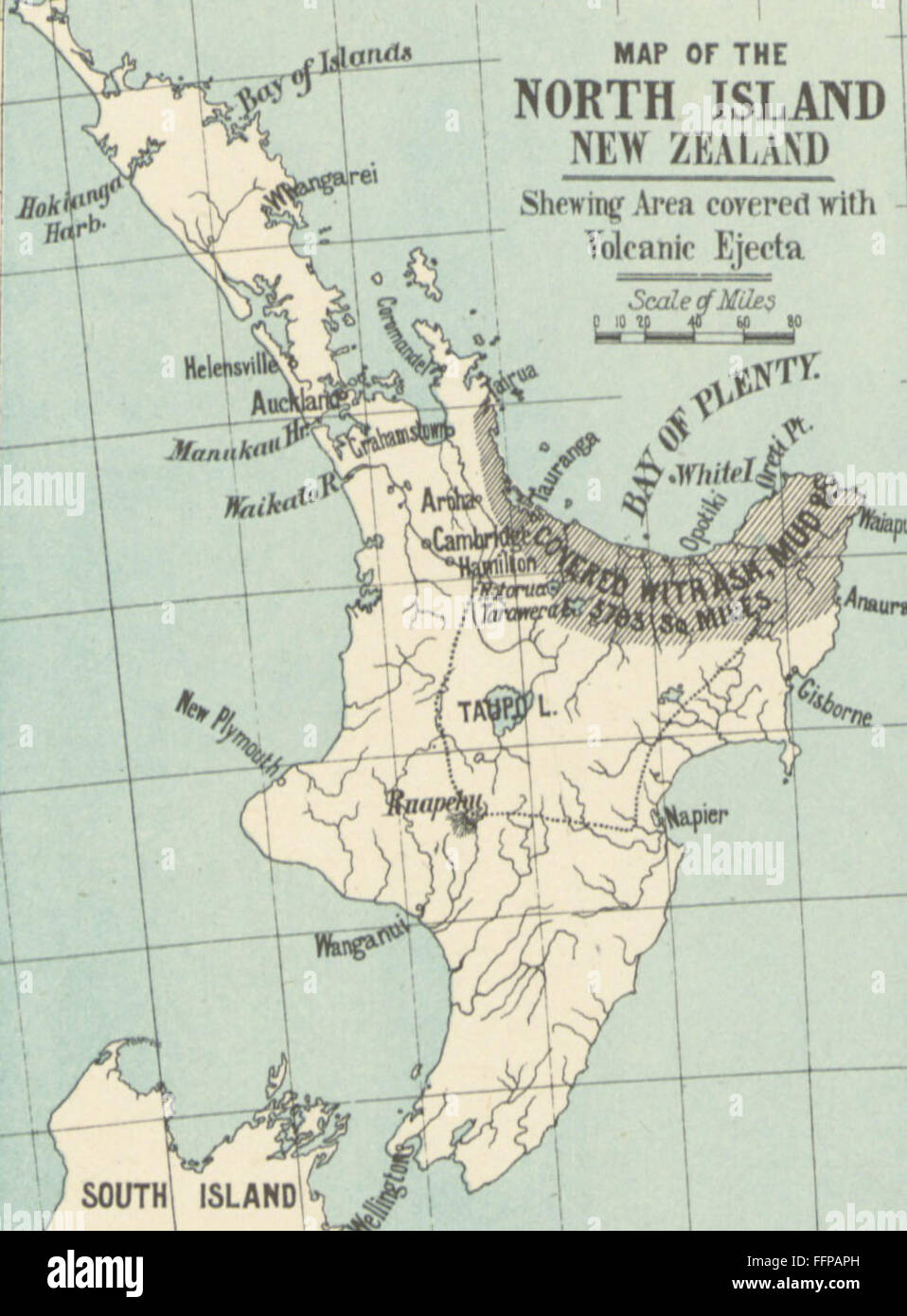 This vintage book reports on the eruption of Mount Tarawera in New ...