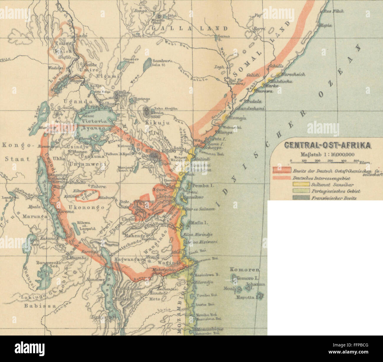 This German book offers a detailed description of the German colonies ...