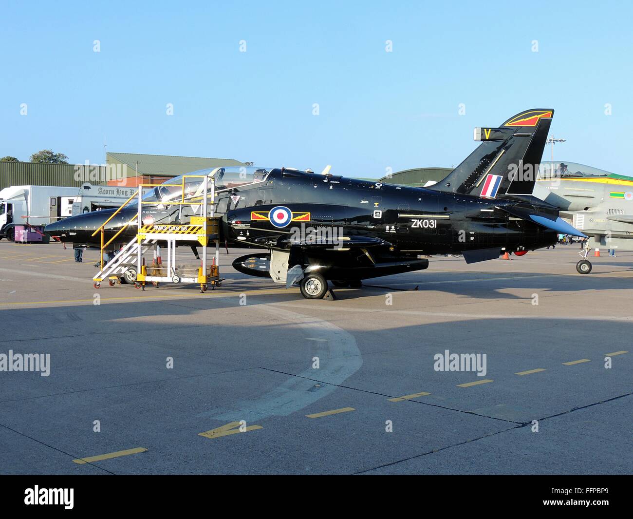 ZK031, a BAE Systems Hawk T2 of the Royal Air Force, on static display ...