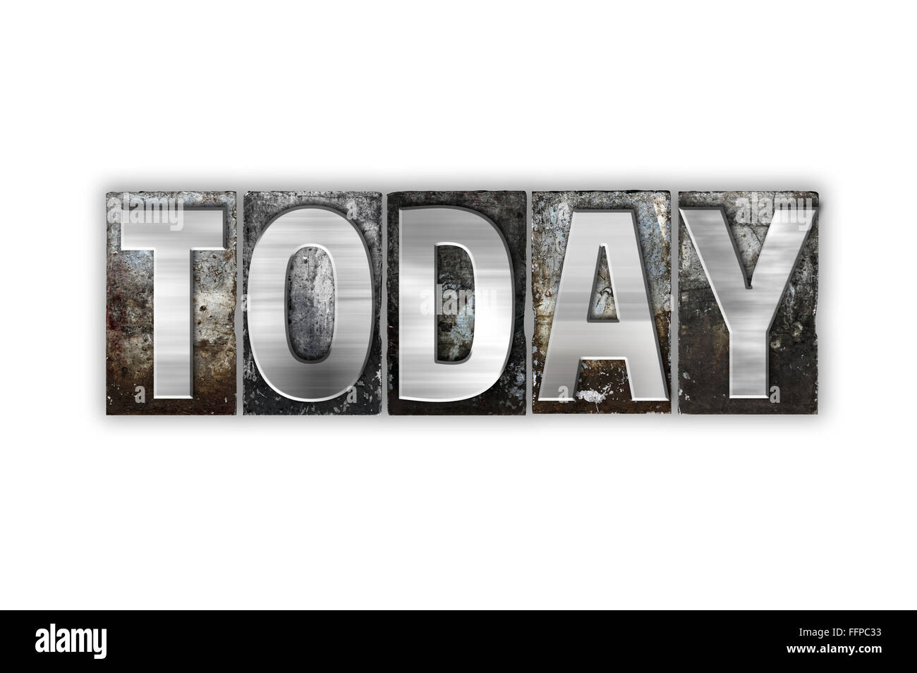 Word today written in vintage Cut Out Stock Images & Pictures - Alamy