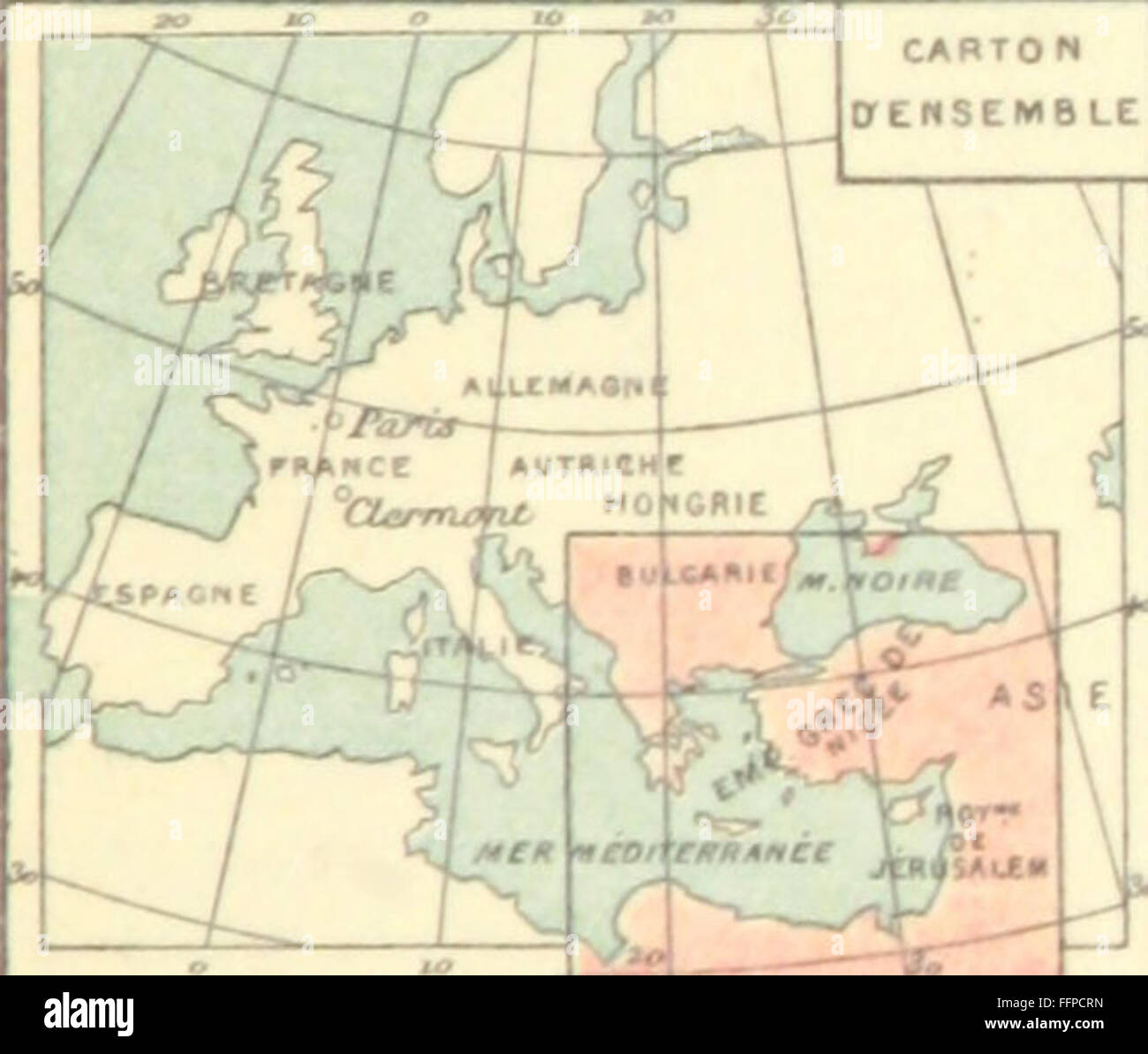 A vintage book offering a historical geography lesson, focusing on the ...