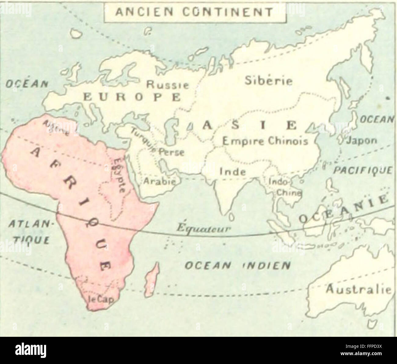 A page from 'Geographie Générale,' a work on general geography that ...