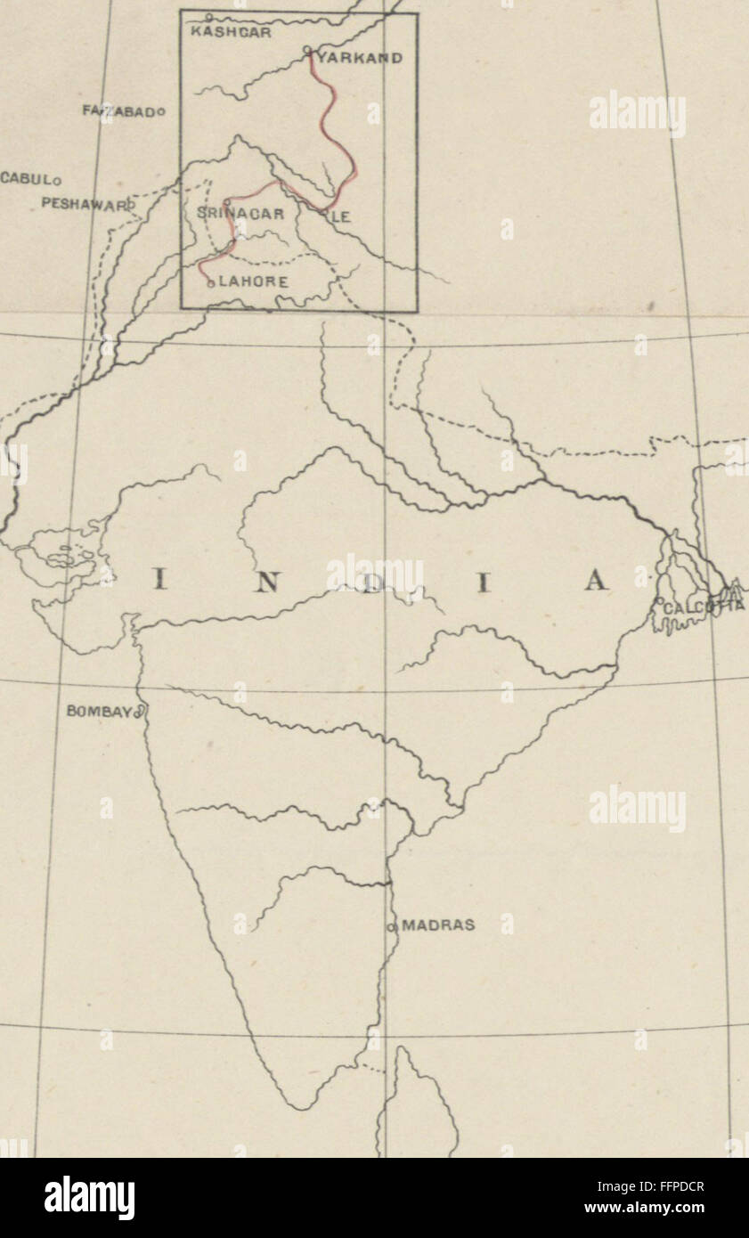 Lahore old map hi-res stock photography and images - Alamy