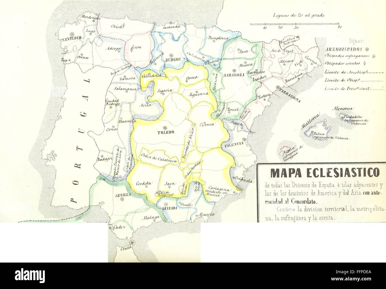 A vintage book depicting Spanish maps used in scientific and ...